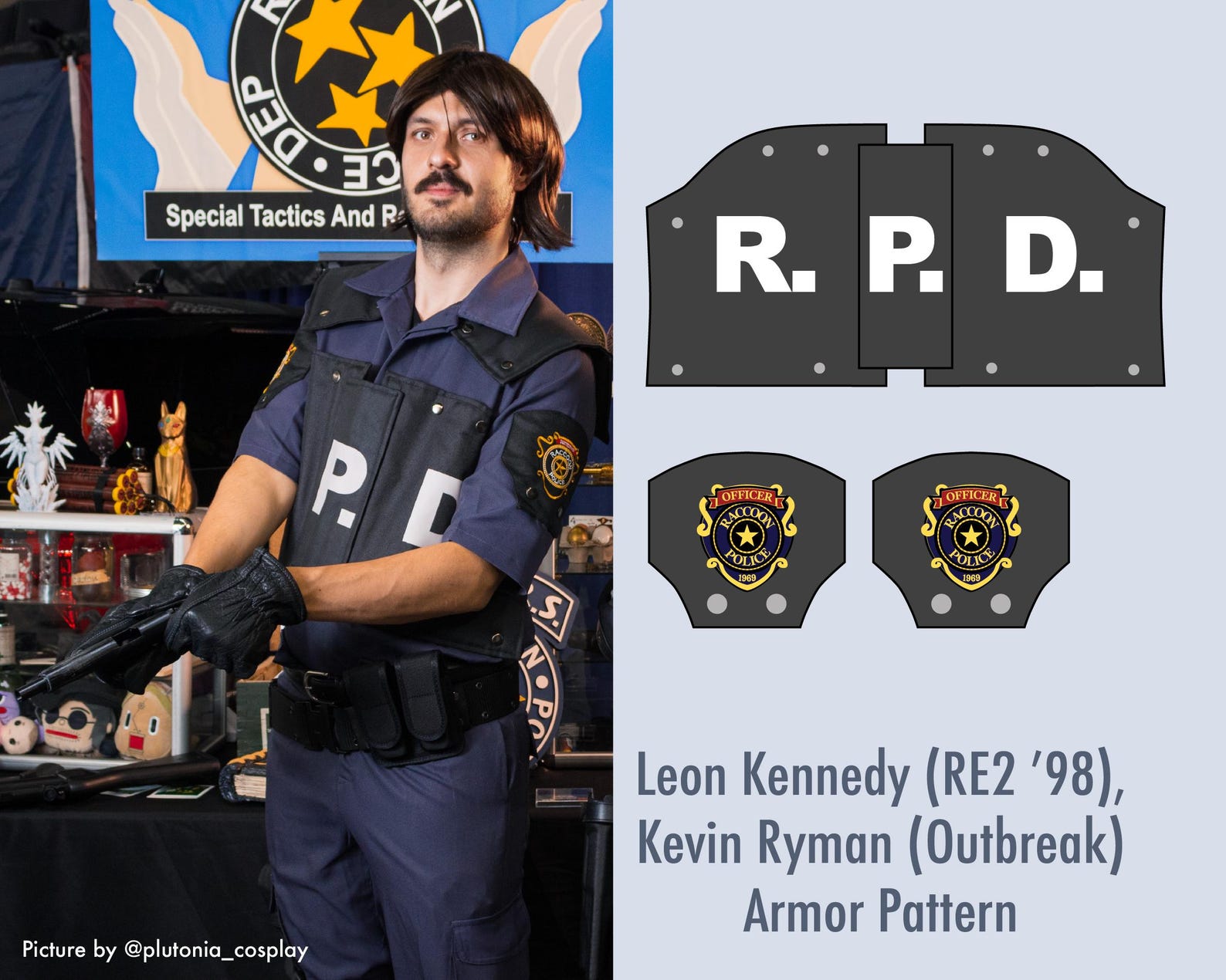 RPD Uniform Armor Sewing Pattern PDF - Digital Download | Resident Evil ...