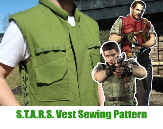 STARS Vest Sewing Pattern PDF Digital Download Resident Evil Cosplay - Etsy