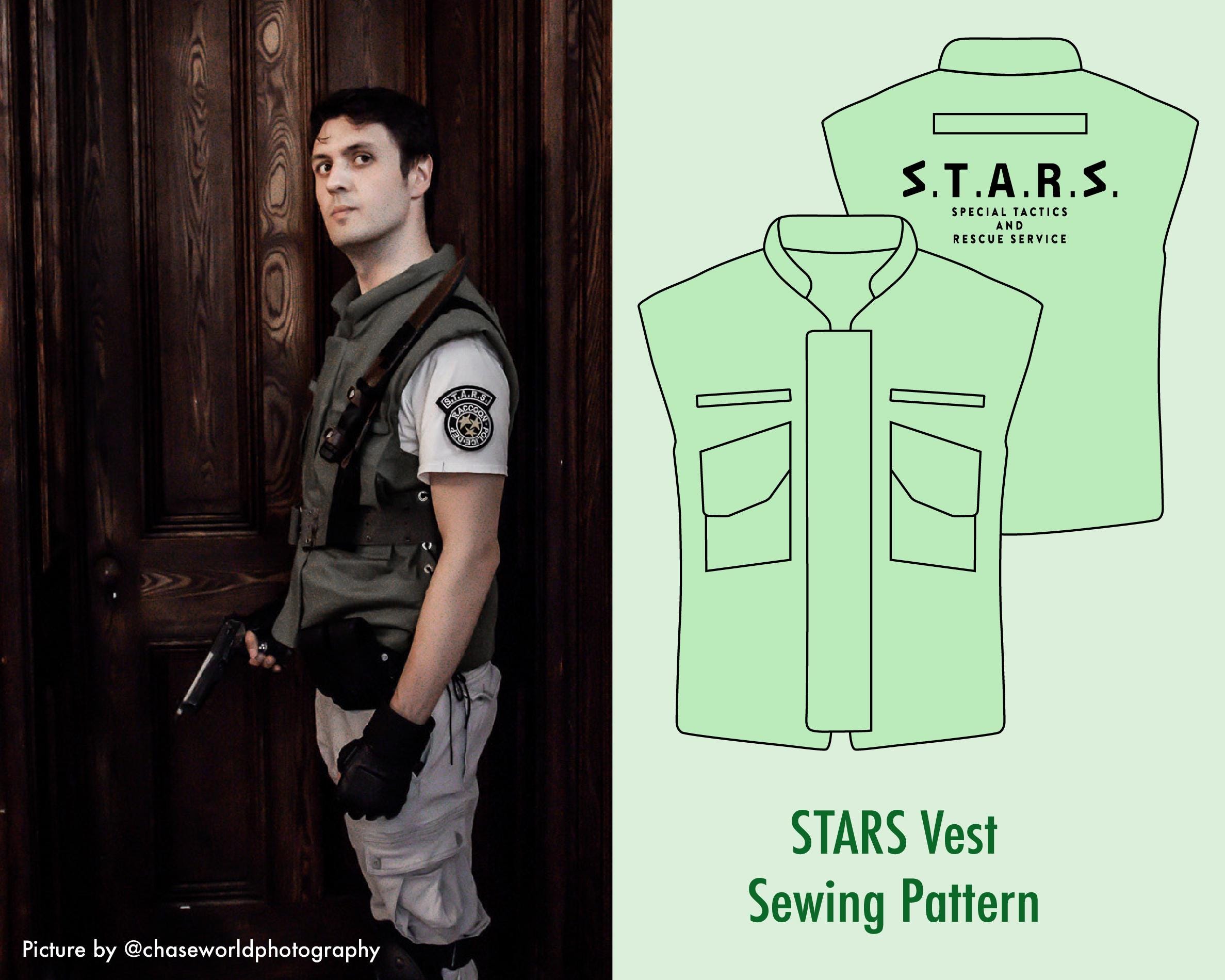 STARS Vest Sewing Pattern PDF - Digital Download | Resident Evil ...