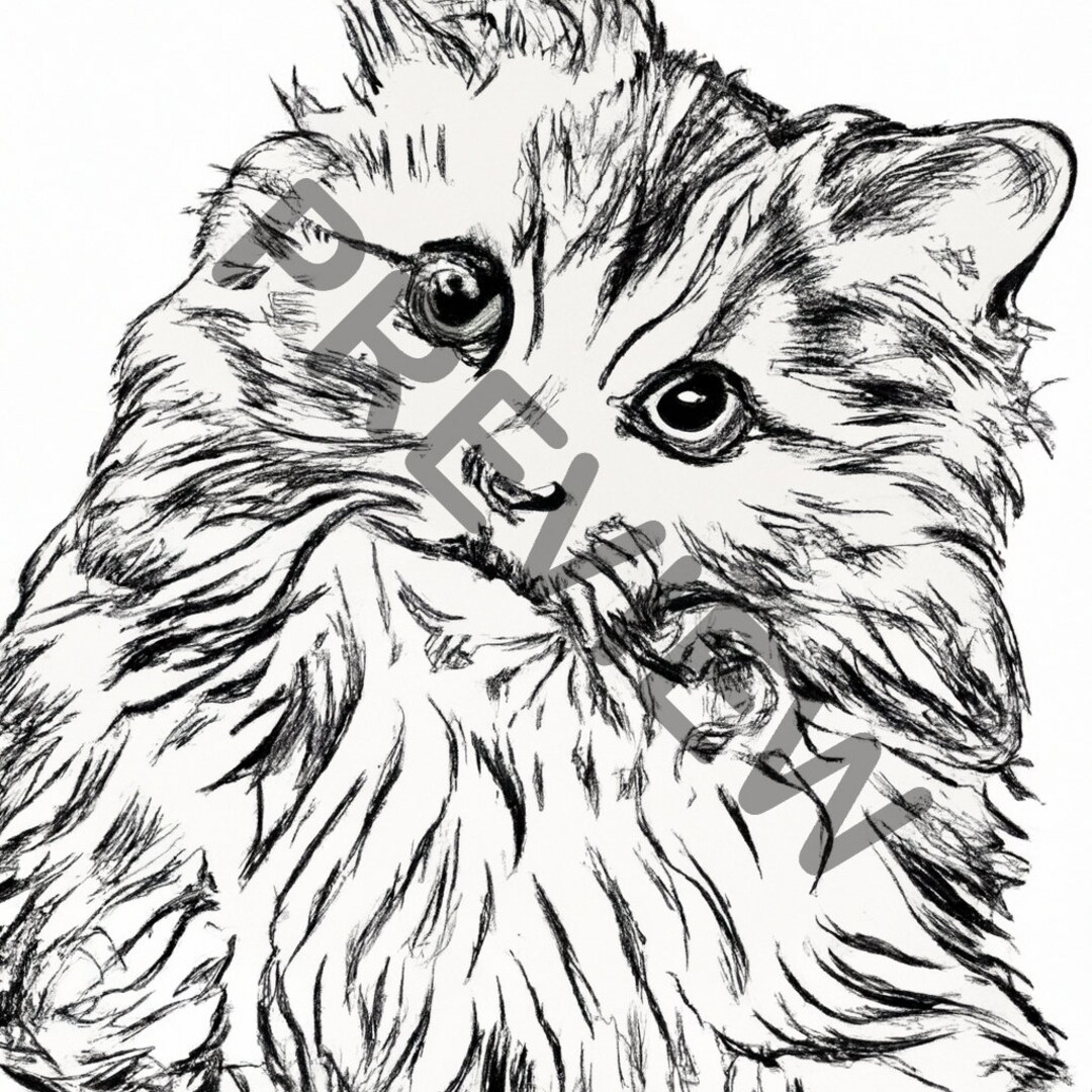 Kitten Coloring Pages Bundle - Etsy