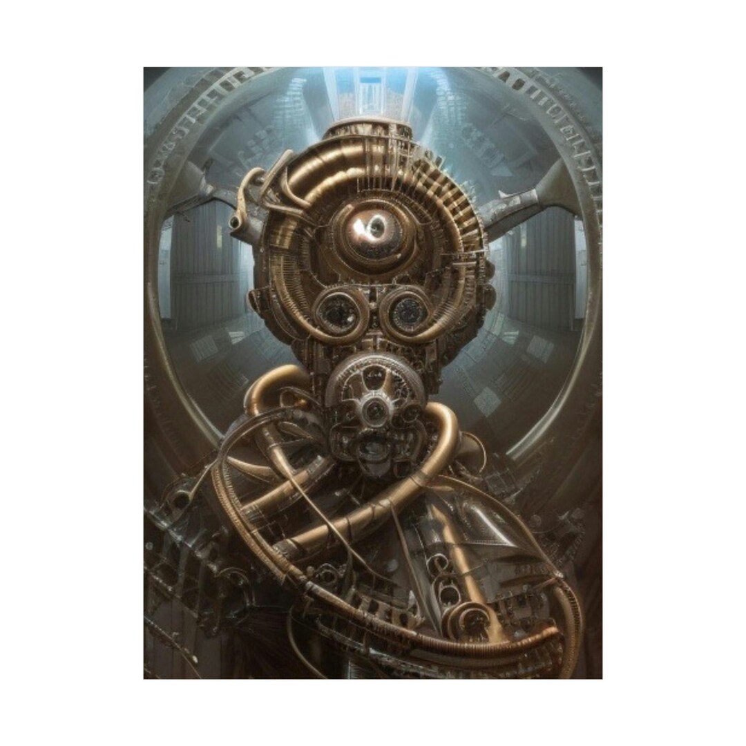 Steampunk Alien - 18x24 Rolled Poster - Etsy