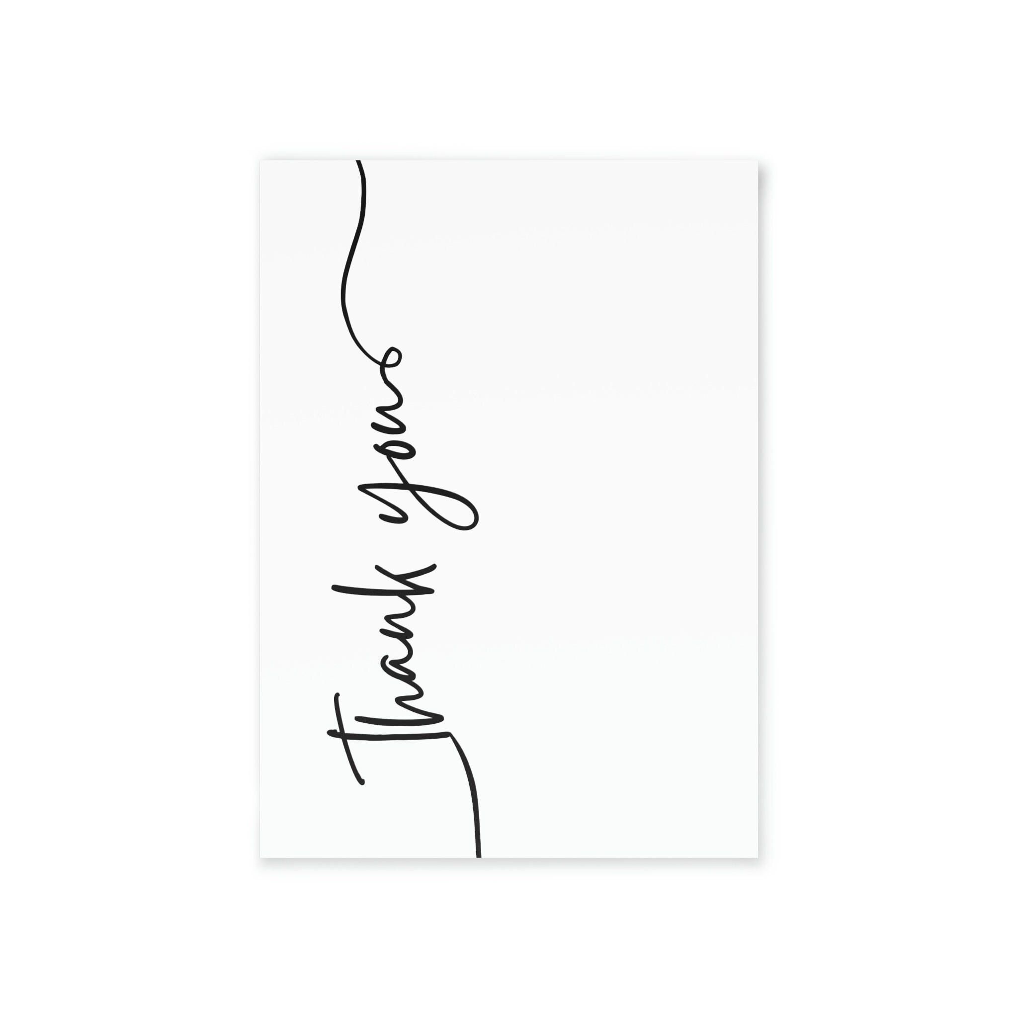 Basic Thank You Card, Wedding Thank You, Gift Thank You, Basic Card ...