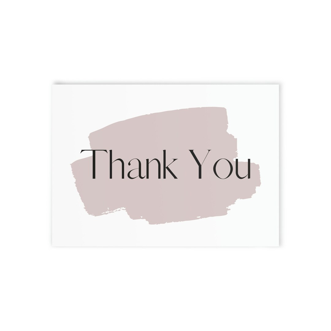 Basic Thank You Card, Wedding Thank You, Gift Thank You, Basic Card ...