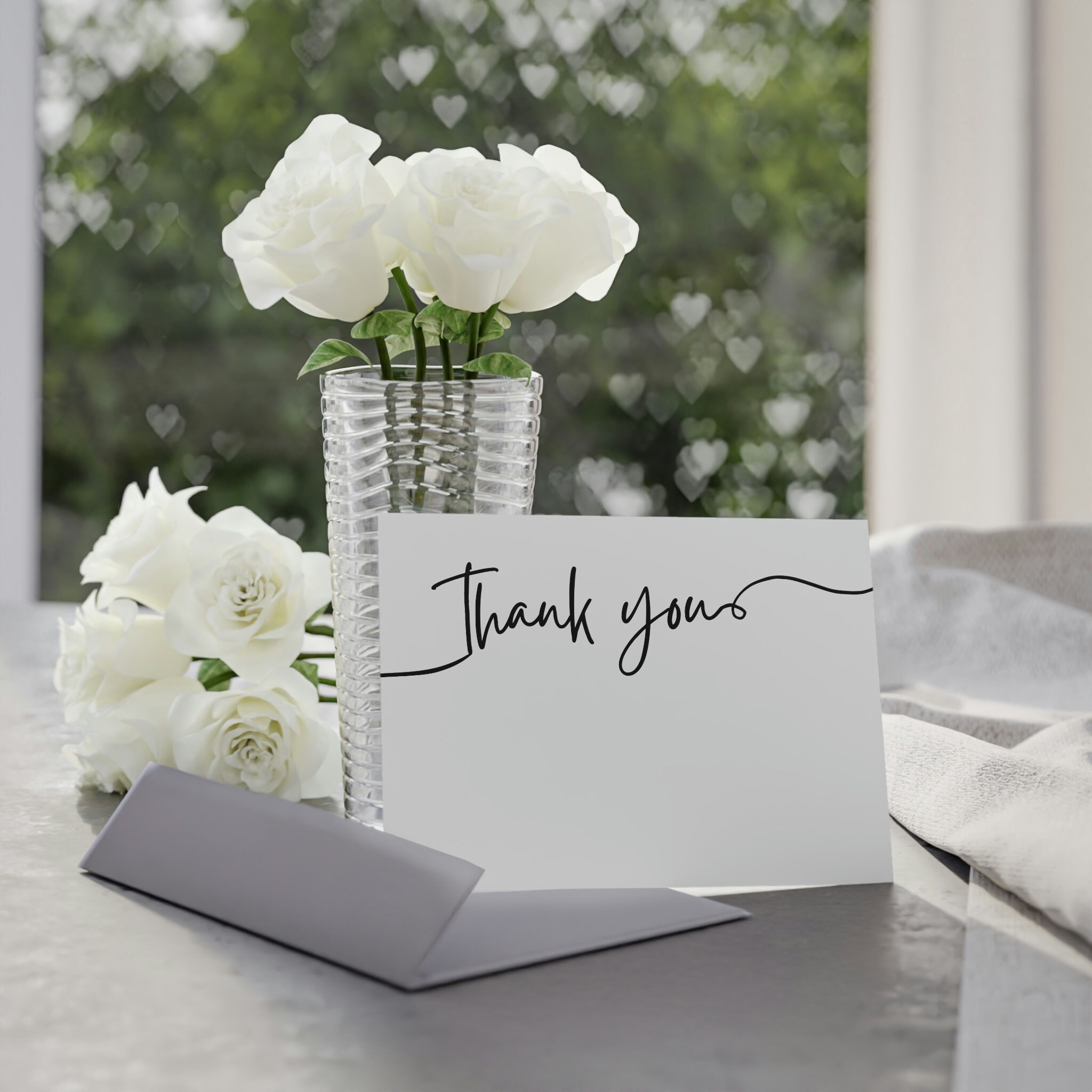 Basic Thank You Card, Wedding Thank You, Gift Thank You, Basic Card ...