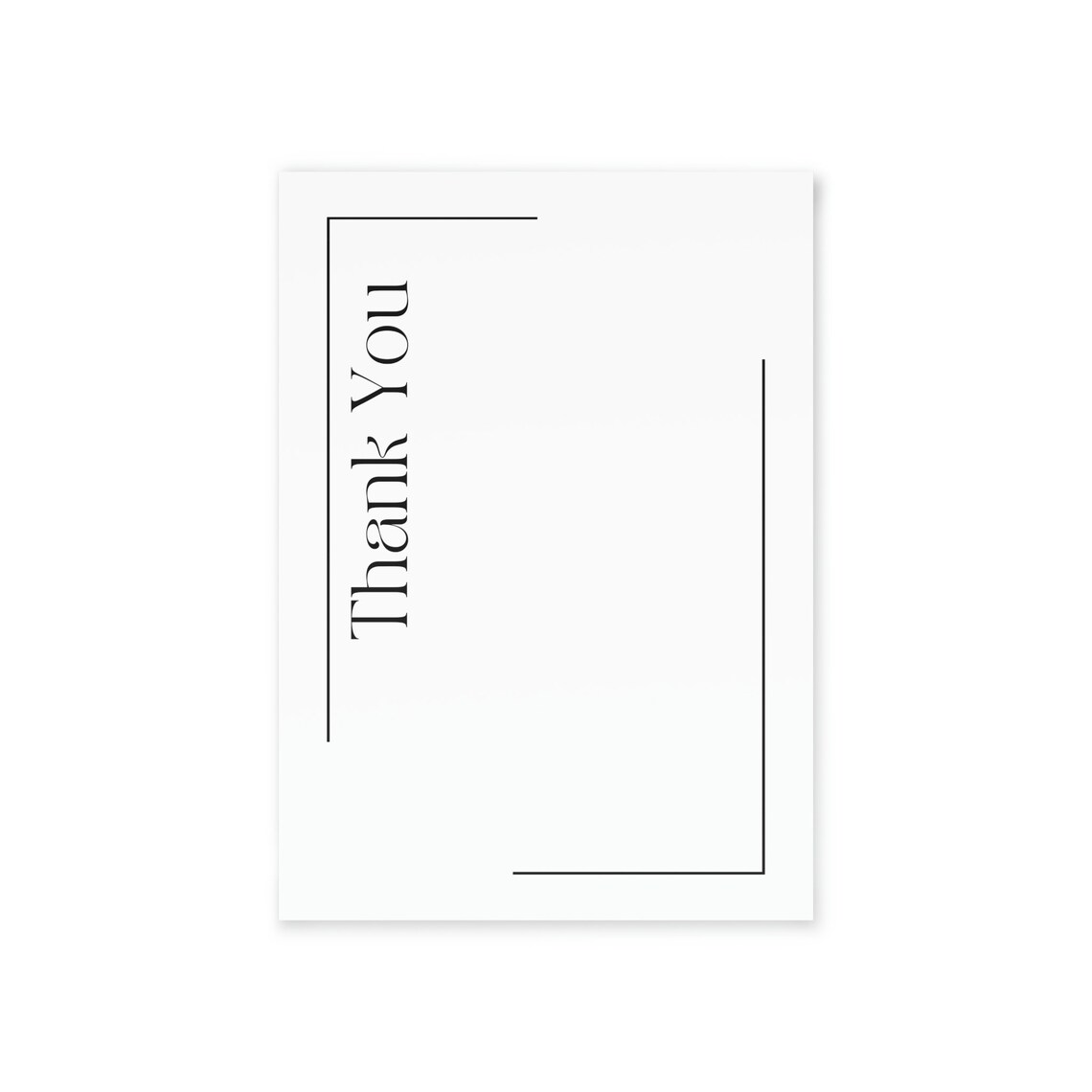 Basic Thank You Card, Wedding Thank You, Gift Thank You, Basic Card ...