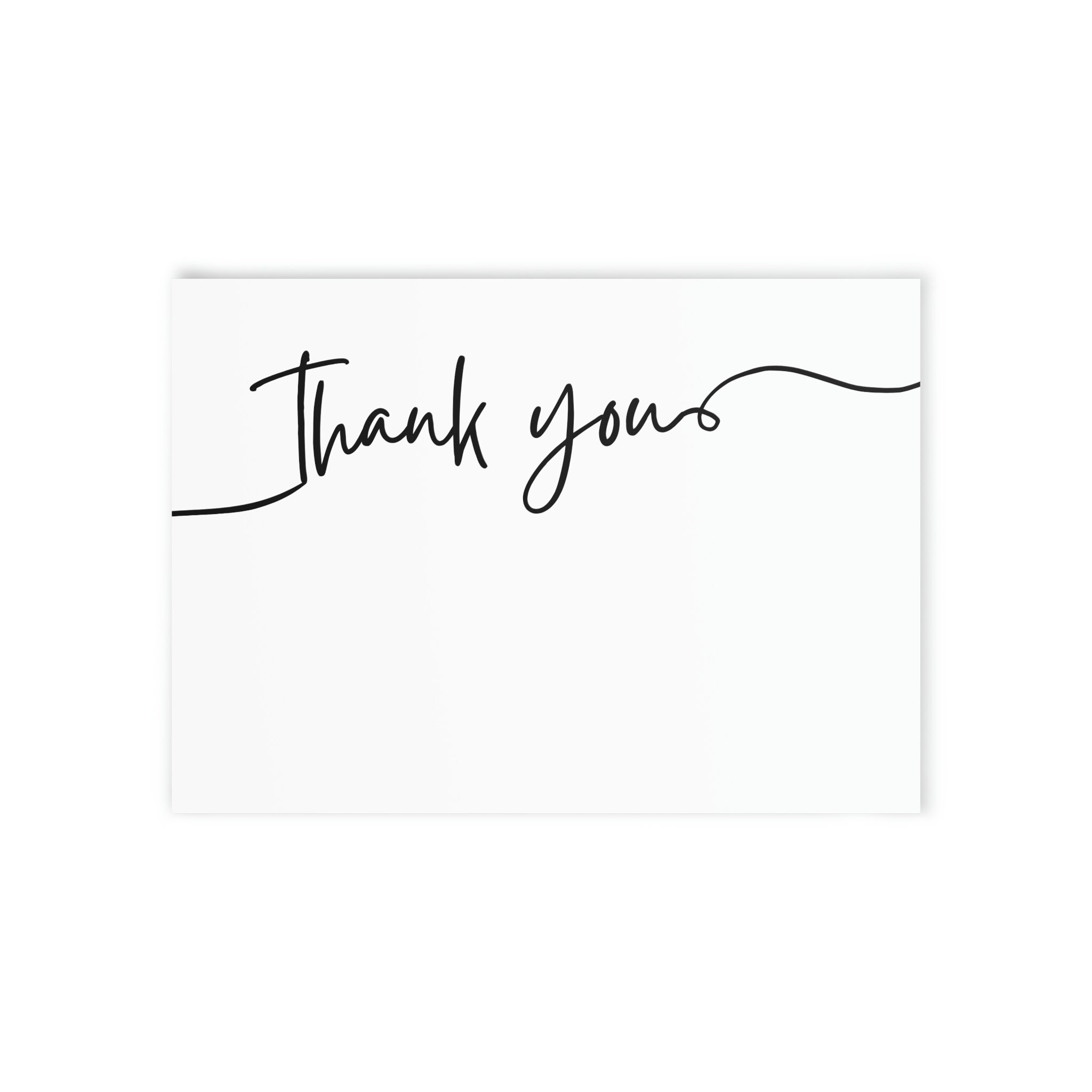 Basic Thank You Card, Wedding Thank You, Gift Thank You, Basic Card ...