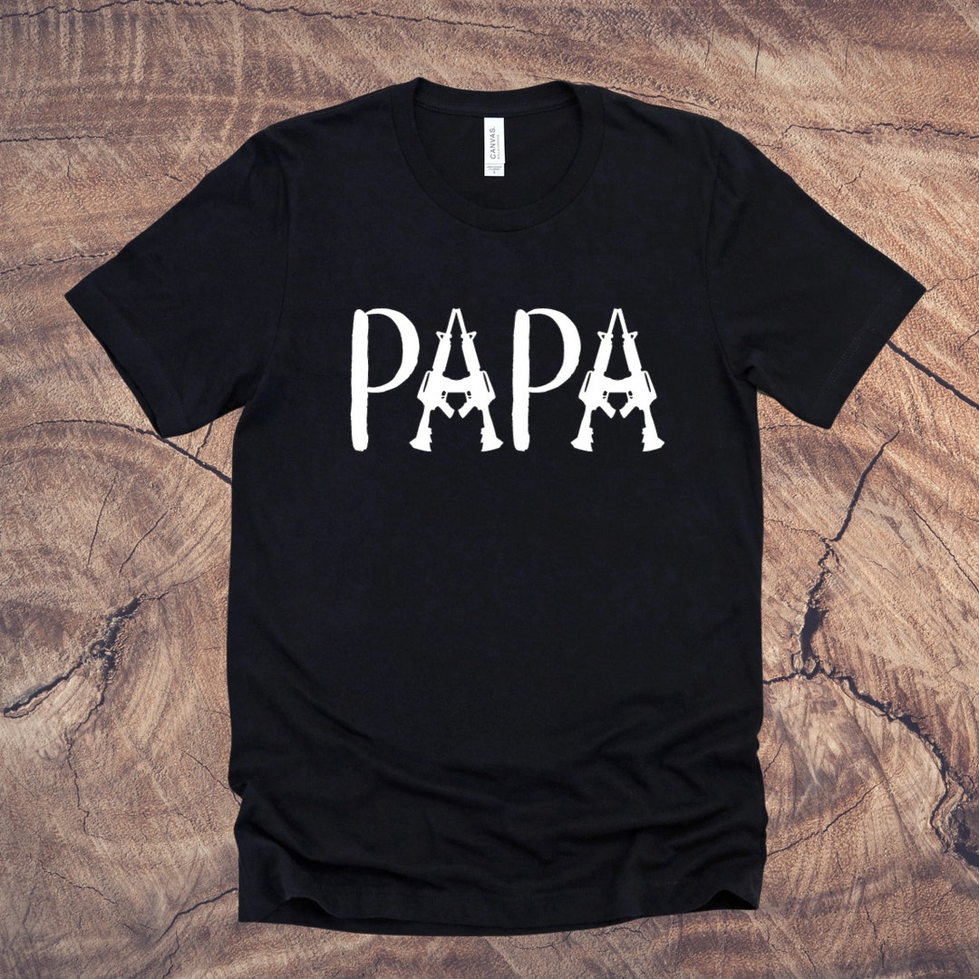 Dad or Papa, Firearm Font T Shirt, 2A, Unisex Fit - Etsy