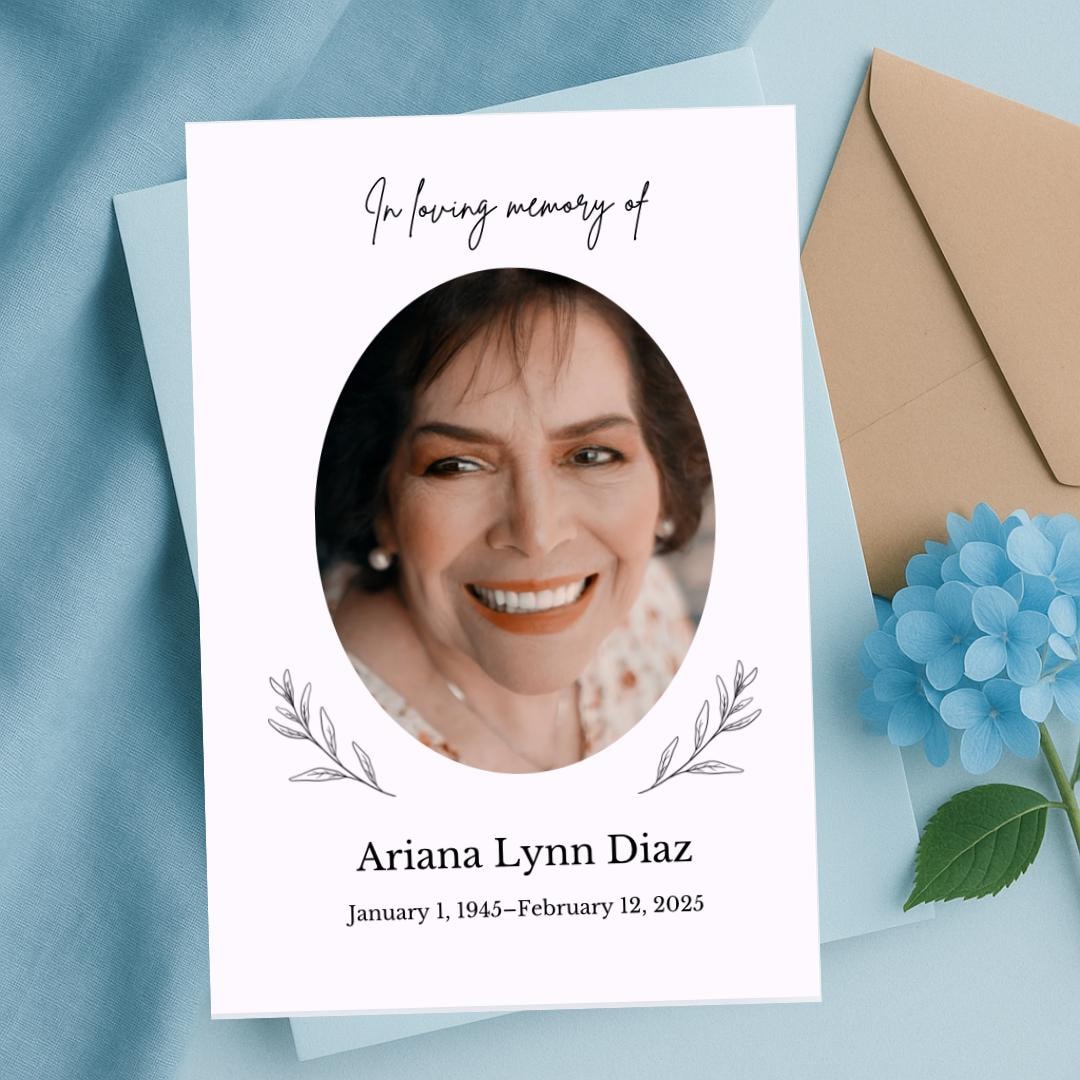 LDS Funeral Program | Editable Pink Template | in Loving Memory of ...