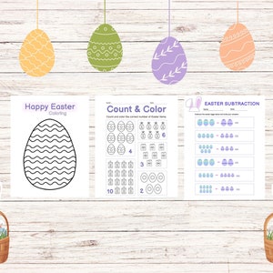Printable Easter Activity Bundle for Kids - Etsy