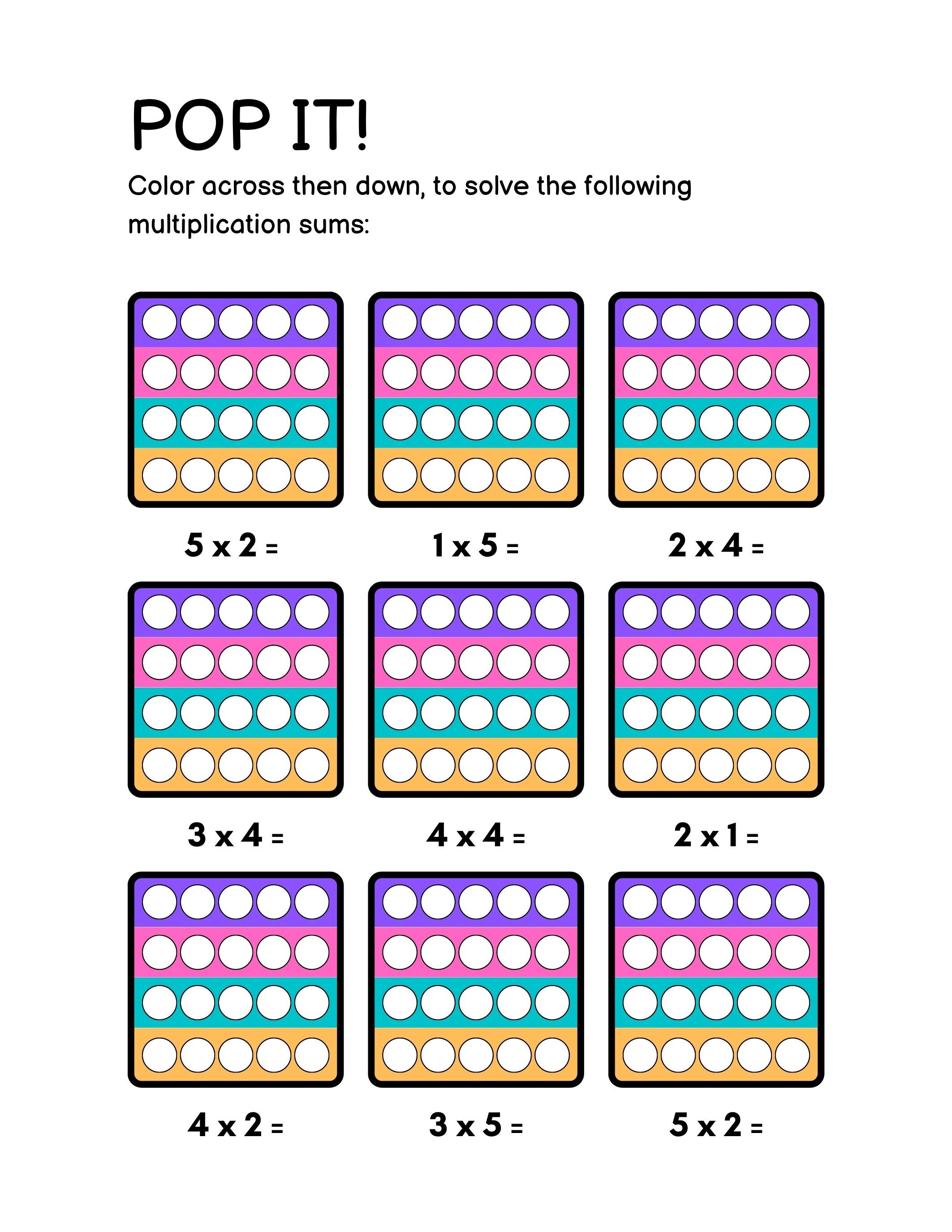 Math Worksheets 5th/6th Grade Math Printables math Practice Digital ...