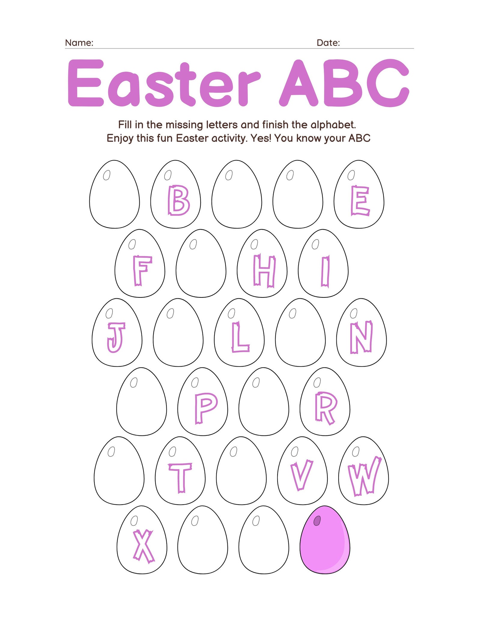 Printable Easter Activity Bundle for Kids - Etsy