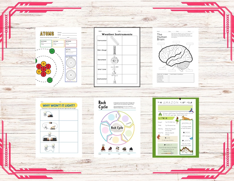 Middle School Science Worksheets | 138 Printable Activity Pages ...