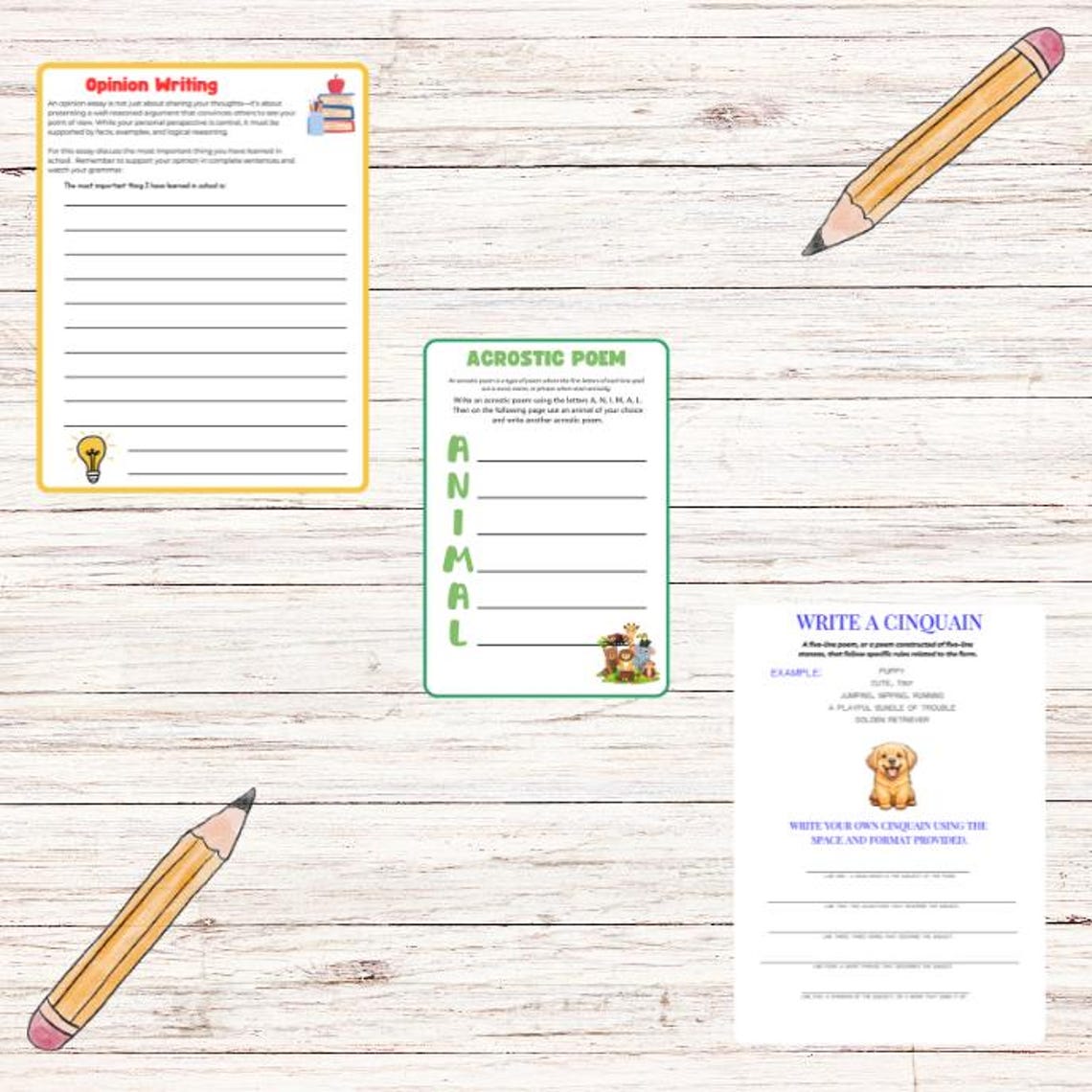 Middle School Writing Prompts | Digital Download | Printable Writing ...