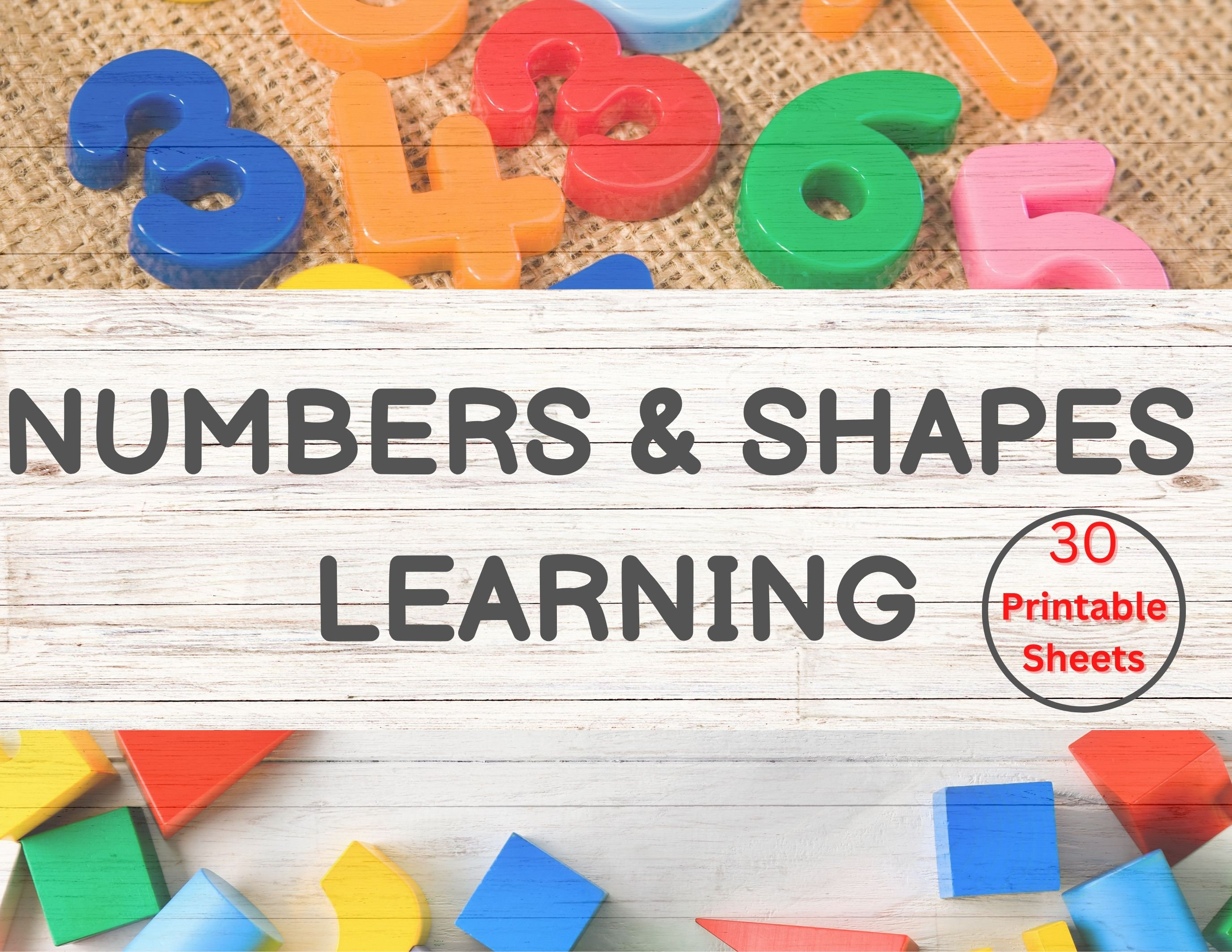 Preschool | Pre-k | Kindergarten Printable Learning Bundle. Shapes ...