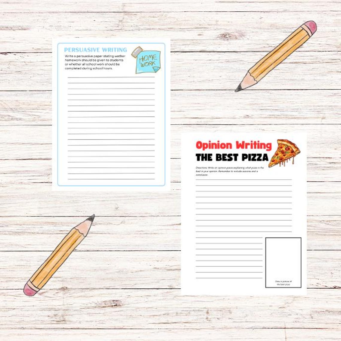 Middle School Writing Prompts | Digital Download | Printable Writing ...