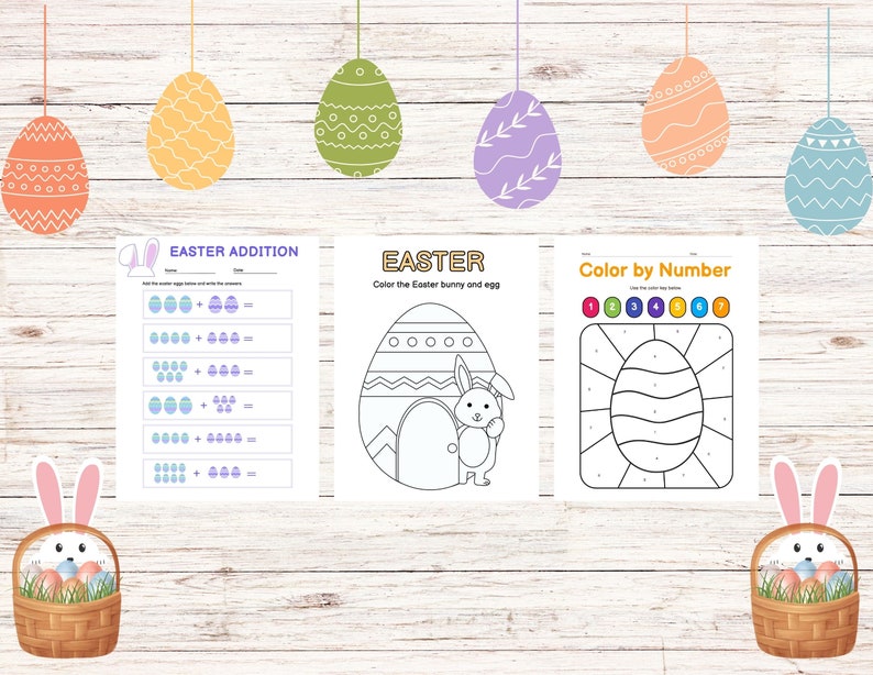 Printable Easter Activity Bundle for Kids - Etsy