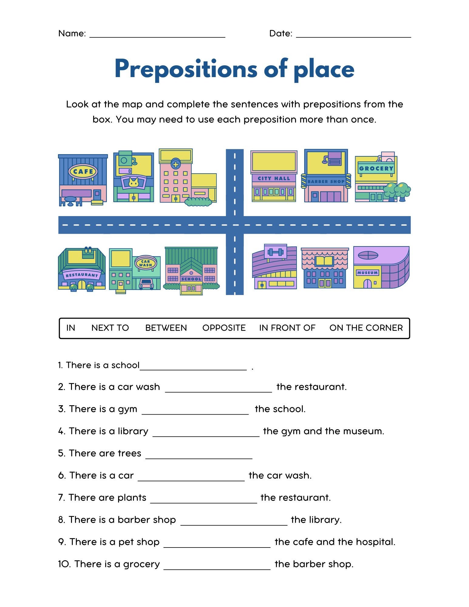 Middle School English Practice/review Worksheets | Printable Bundle ...