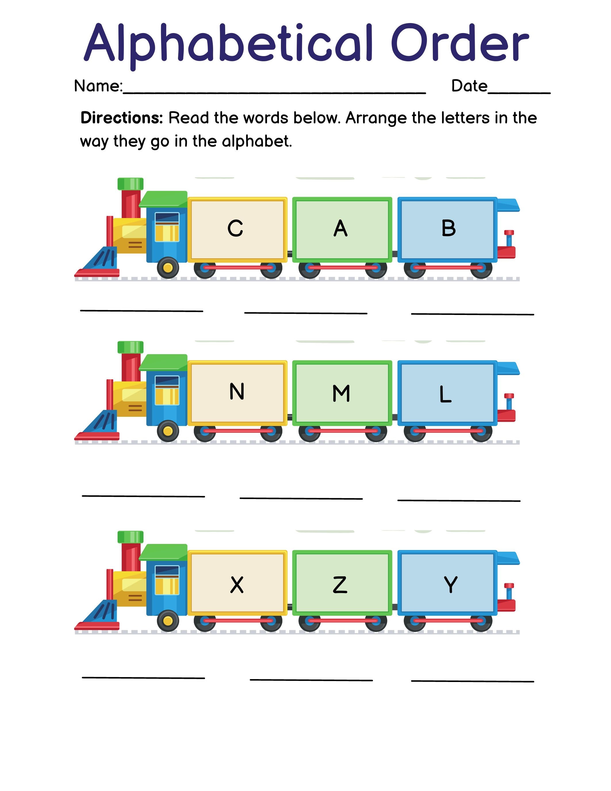 Alphabet Learning Digital Printables - Etsy