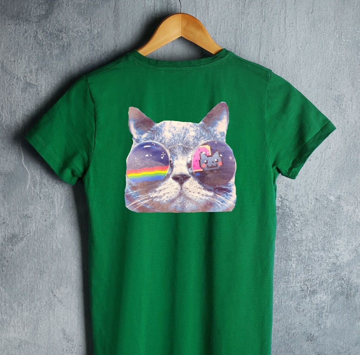 Cool Cat With Shades T-shirt Embrace the Feline Swag - Etsy