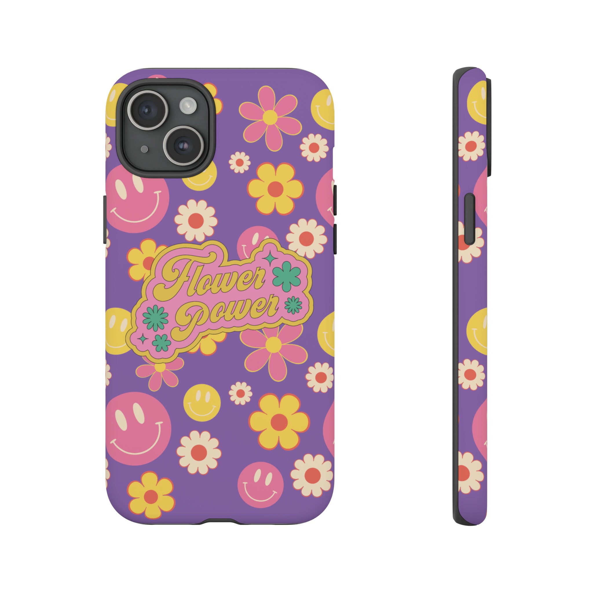 Purple Flower Power Hippie Apple iPhone Samsung Galaxy and - Etsy