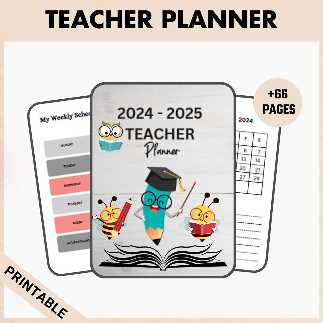 2024 Teacher Planner / Digital Teacher Planner / Teacher Planner ...