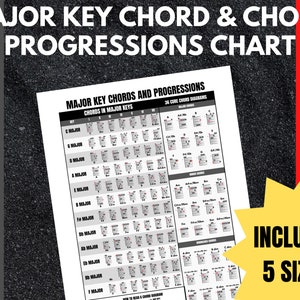 Printable Guitar Chord and Guitar Chord Progression Chart Chord ...