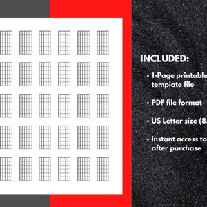 Printable Guitar Chord Guitar Scale Notation Diagrams Templates Paper 6 ...