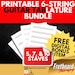 Printable Blank 6-string Guitar Journal Tablature Notation Templates ...