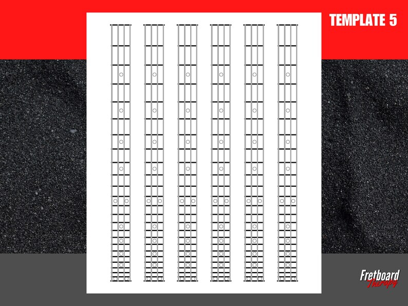 5 Printable 4 String Bass/ukulele Fretboard Notation Diagram Templates ...