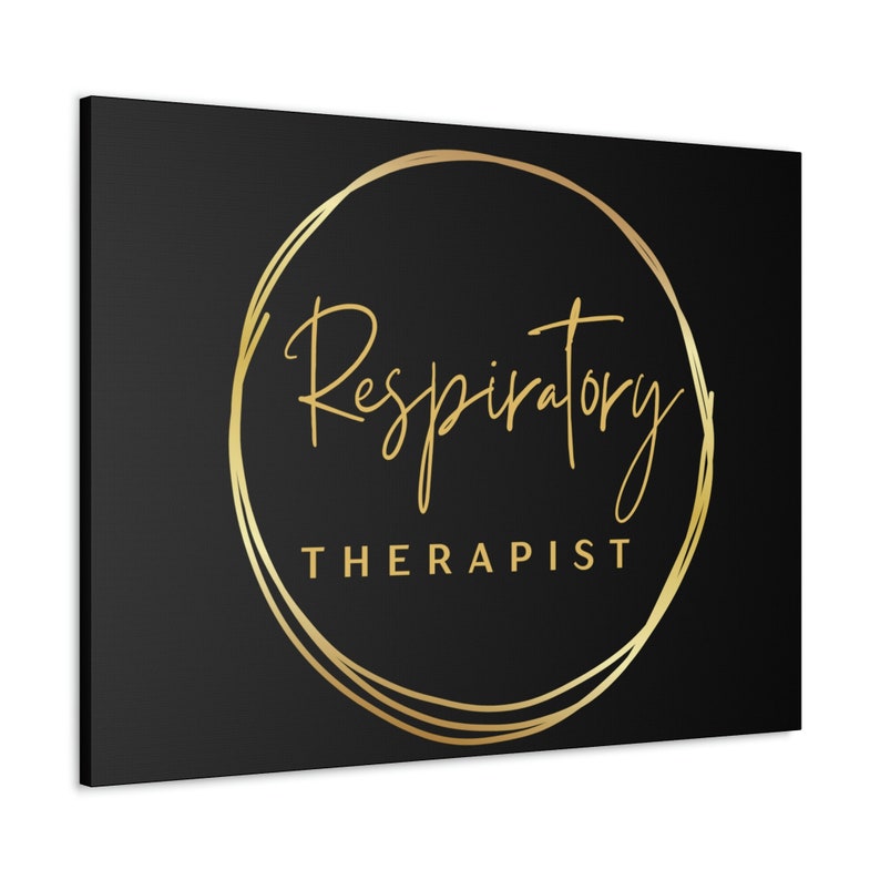 Respiratory Therapist Canvas Wrap/ Respiratory Wall Art black ...
