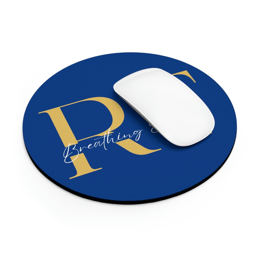 RT Breathing Experts (blue & Gold) Mouse Pad/ RT Mouse Pad/ Respiratory ...