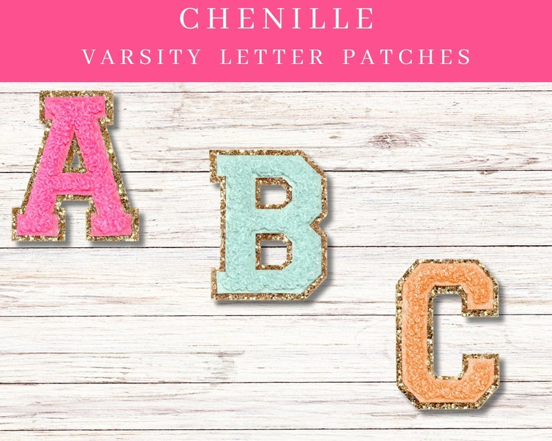 Chenille Varsity Letter Patches - Etsy Canada