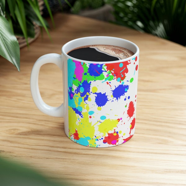Ceramic Mug Splatter Paint - Etsy