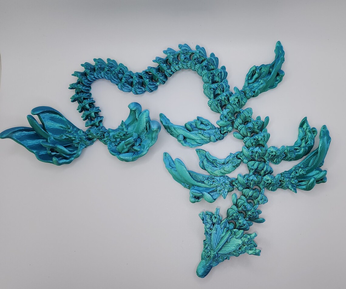 Coral Reef Dragon 3D Printed - Etsy
