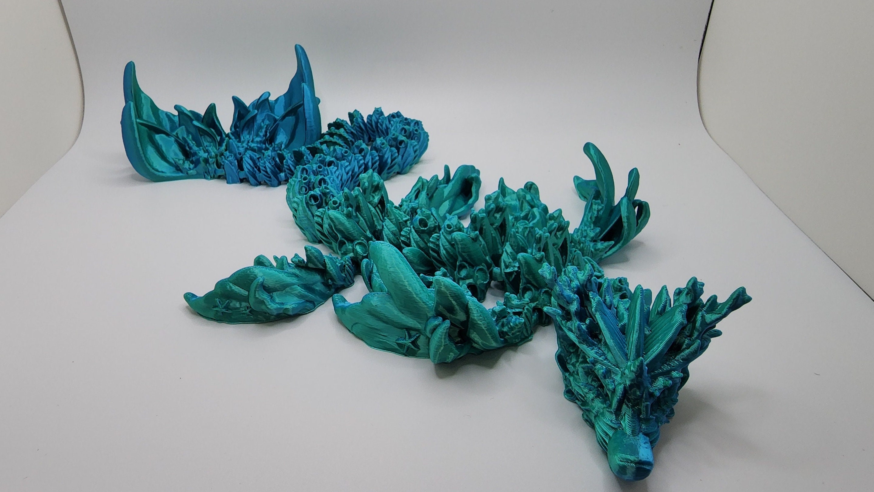 Coral Reef Dragon 3D Printed - Etsy