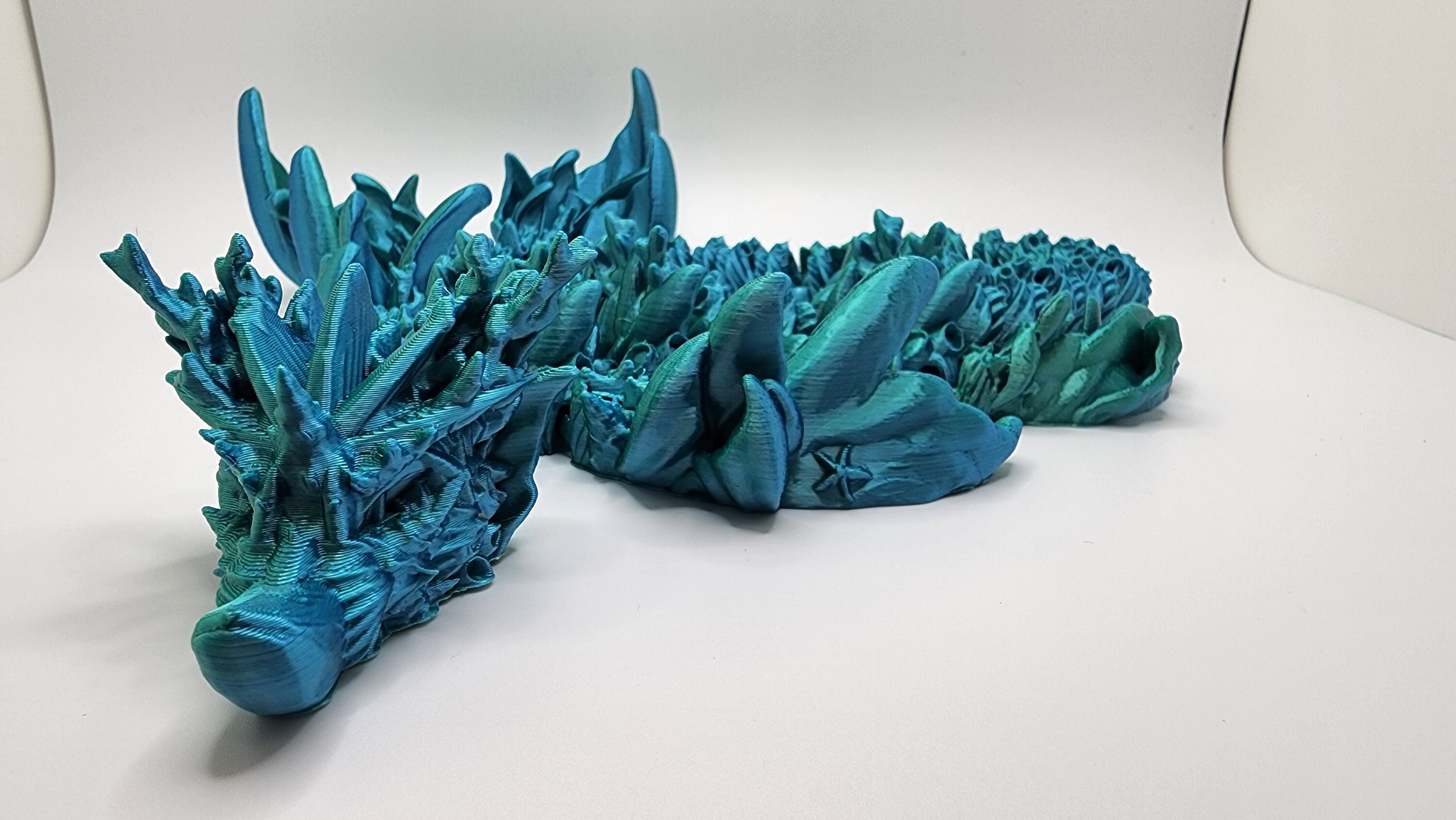 Coral Reef Dragon 3D Printed - Etsy