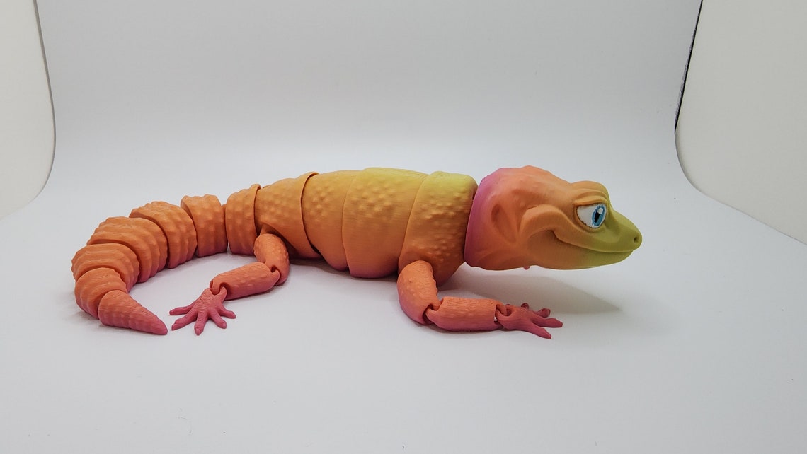Multi-color 3D Printed Gecko - Etsy