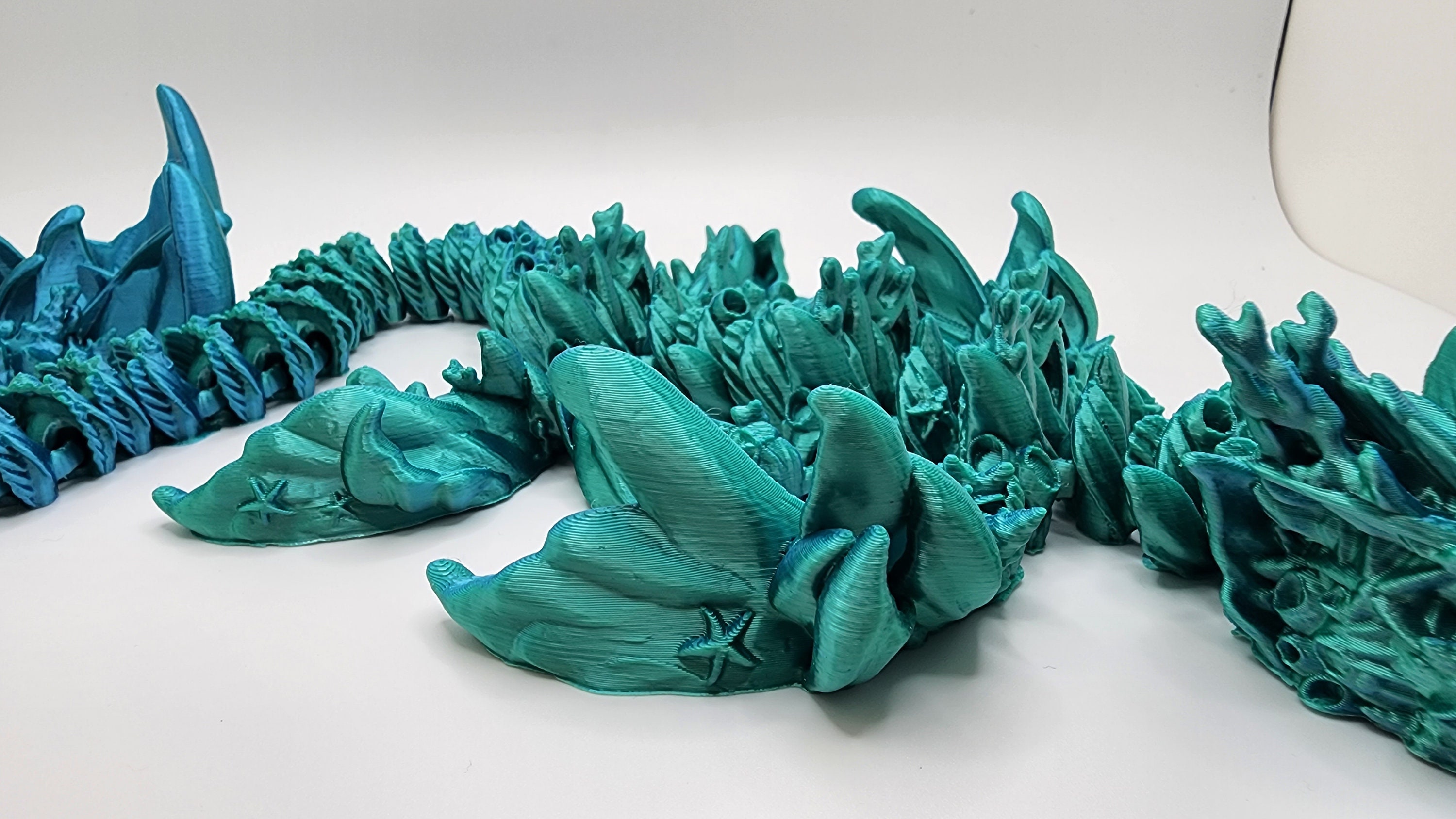 Coral Reef Dragon 3D Printed - Etsy