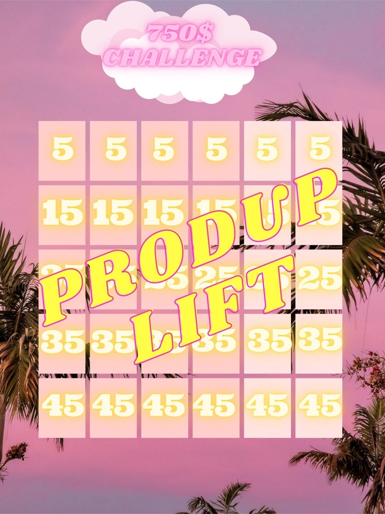 750 Money Saving Challenge Printable / Save 750 in a Month / Savings ...