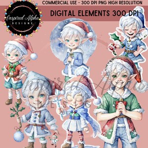 Watercolor Christmas Clipart Bundle, 40+ PNG Files Jack Frost Inspired ...