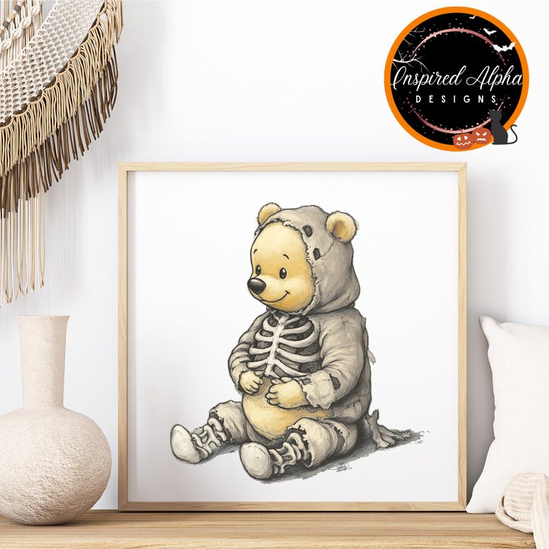 Classic Winnie the Pooh Inspired Halloween Clipart Bundle - 24 Adorable ...