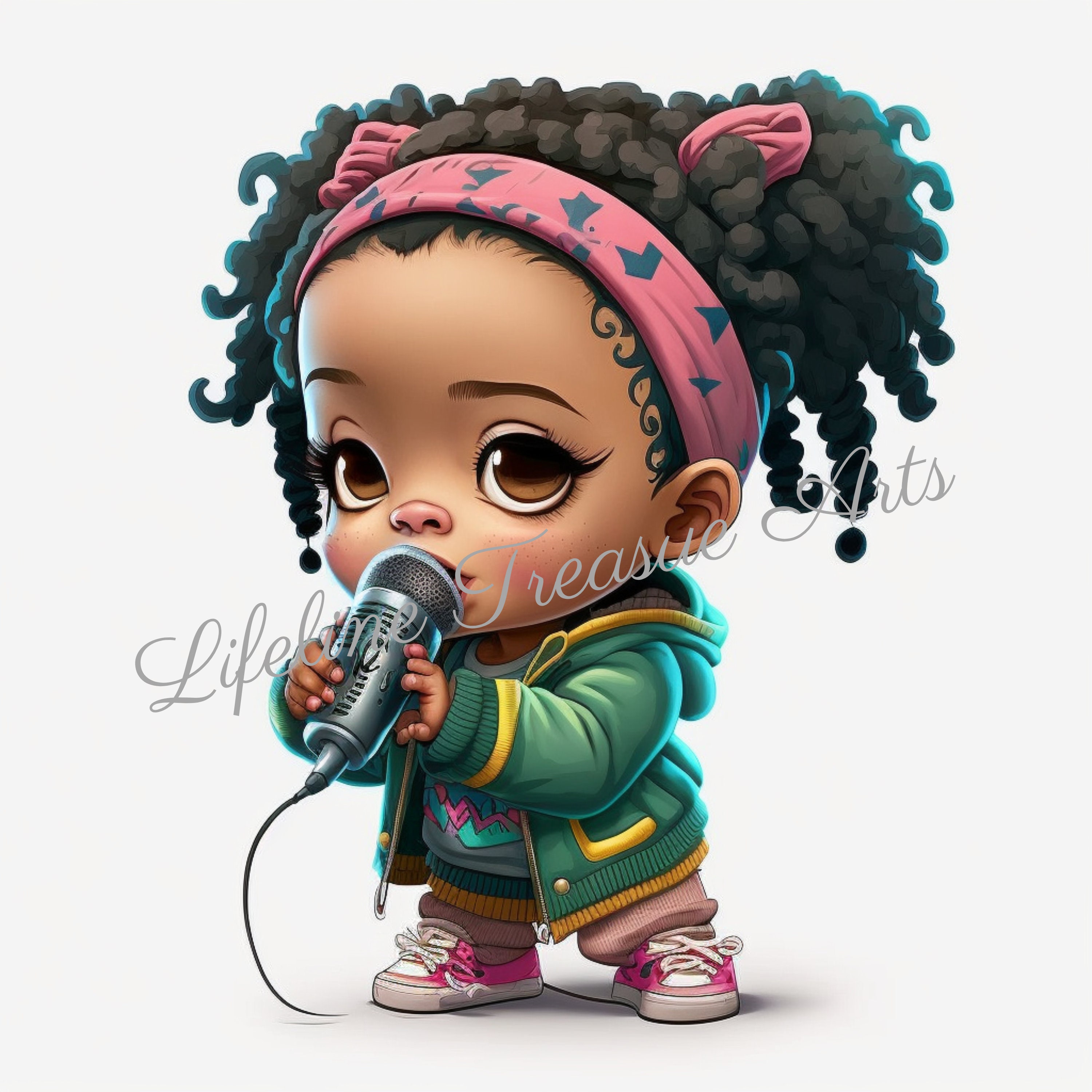 Perfect Gift Digital Art Lovers Black Baby Rapper Digital Artwork - Etsy