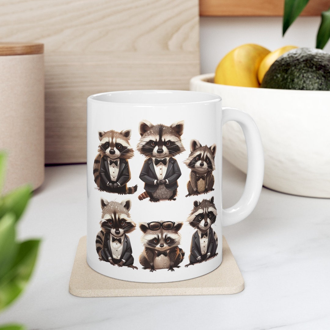 Funny Racoon Groomsmen Mug Bachelor Party Gift Groomsmen Proposal Gift ...