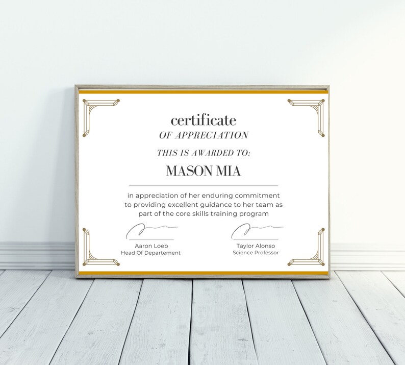 Personalized Certificate Display Frame, Document Holder, Office Decor ...