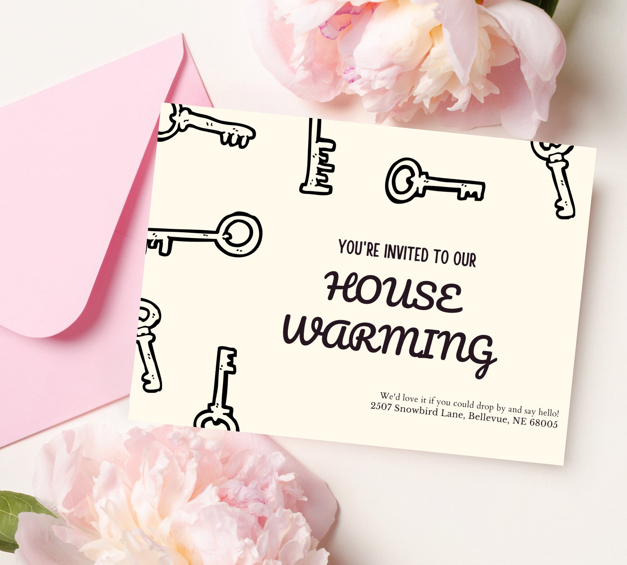 Personalized Housewarming Invitation Cards, Unique New Home Party ...
