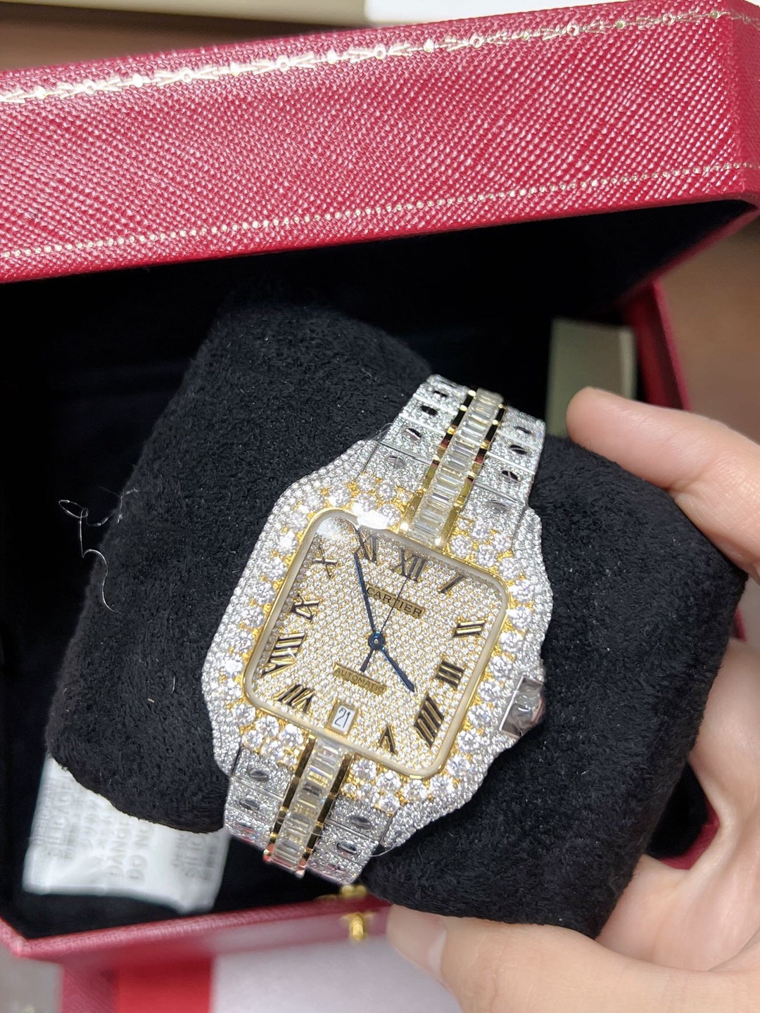 Moissanite Carti Watch US SELLER - Etsy