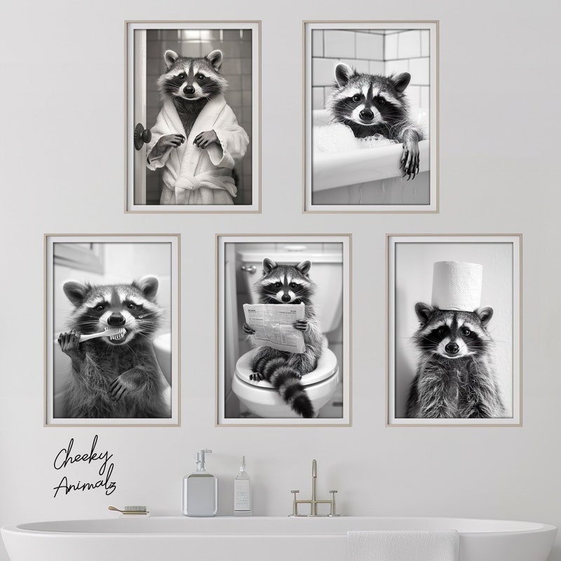 Kids Raccoon Pictures - Etsy UK