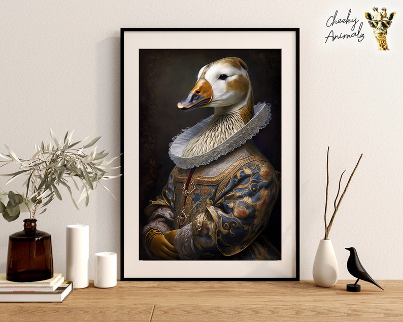 Renaissance Animal Portrait Prints: Aristocratic Pet Art (digital ...