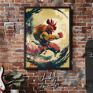 Ninja Chicken Karate Print: Funny Animal AI Art (digital Download) - Etsy