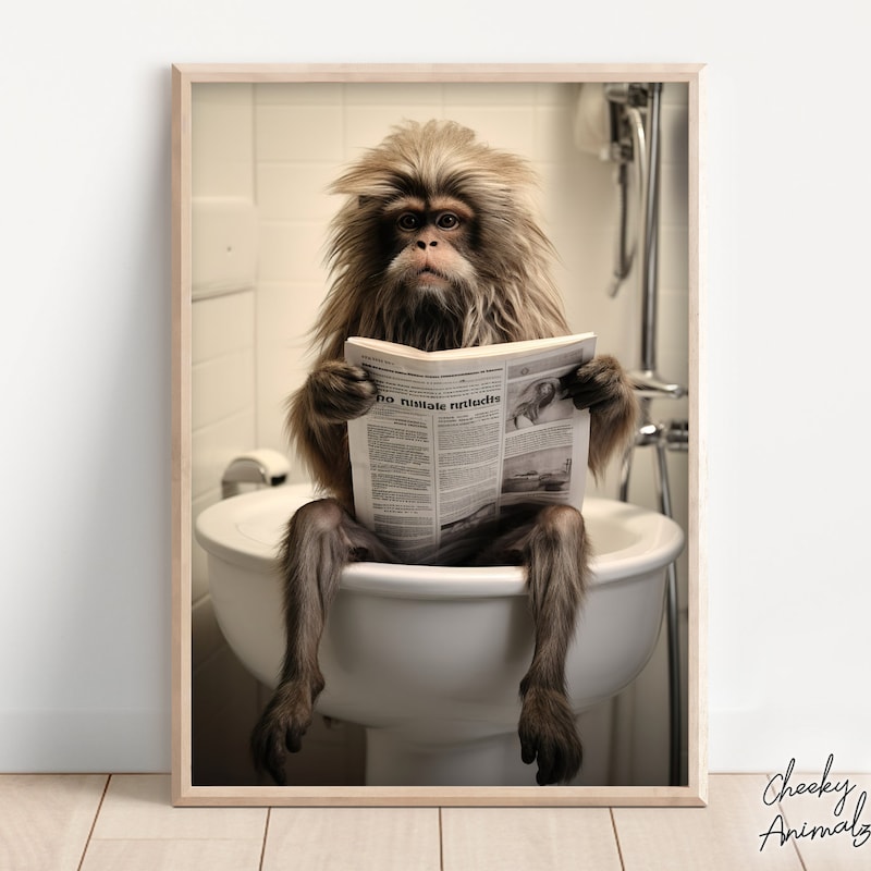 Middle finger monkey - Etsy Polska